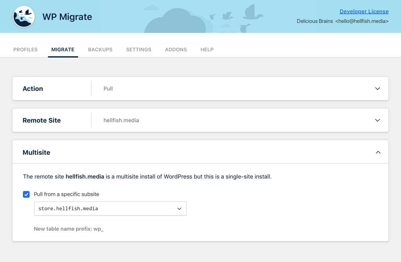 WP Migrate - Push/Pull Your WordPress Database & Files