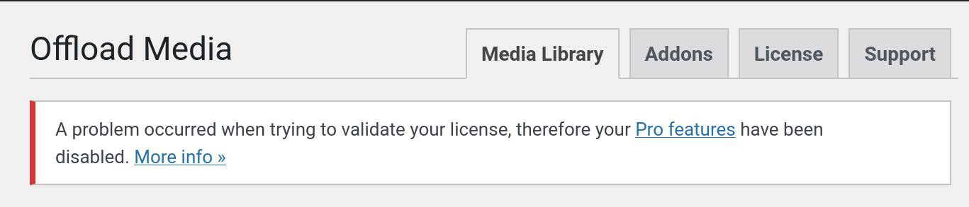 Pro Features Disabled Notice